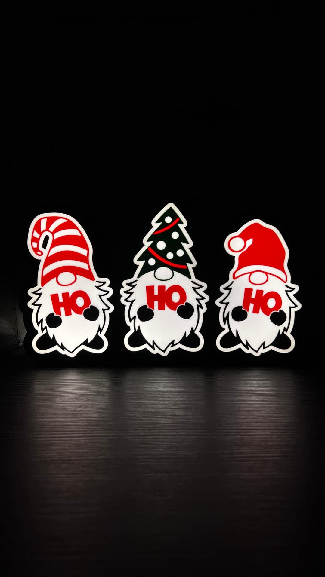 Gnomes Gonk HO HO HO Led Lightbox Sign | Lamp | Room Decoration - Etsy