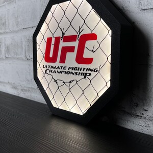 UFC Led Lightbox Sign | Lamp | Gaming Room Decoration - Etsy