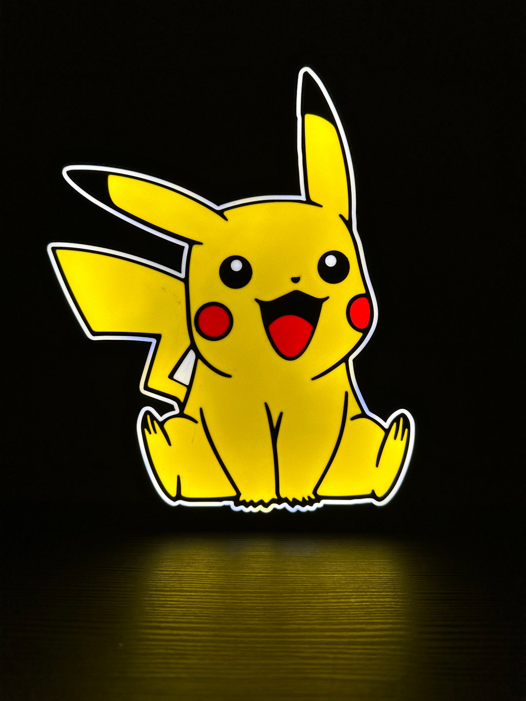 Pikachu Led Lightbox Sign | Lamp | Pokémon Room Decoration - Etsy