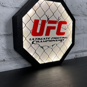 UFC Led Lightbox Sign | Lamp | Gaming Room Decoration - Etsy