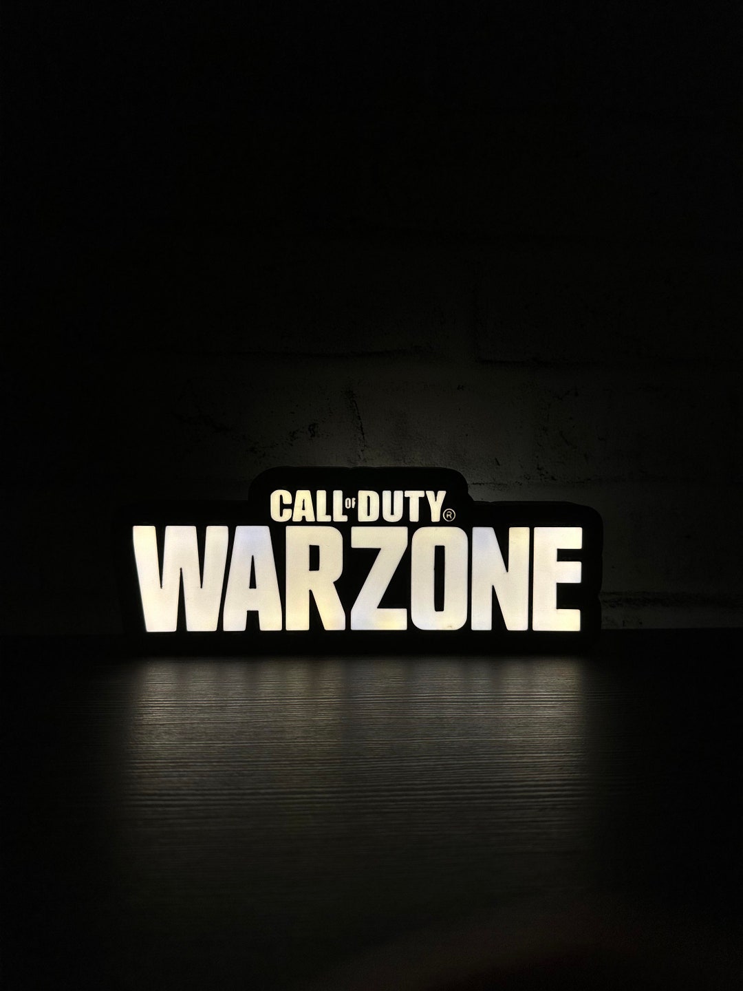 Call of Duty WARZONE Led Lightbox Sign | Lamp | Gaming Room Decoration ...
