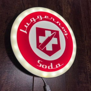 Juggernog Soda COD Call of Duty Zombies Led Lightbox Sign Lamp Room ...
