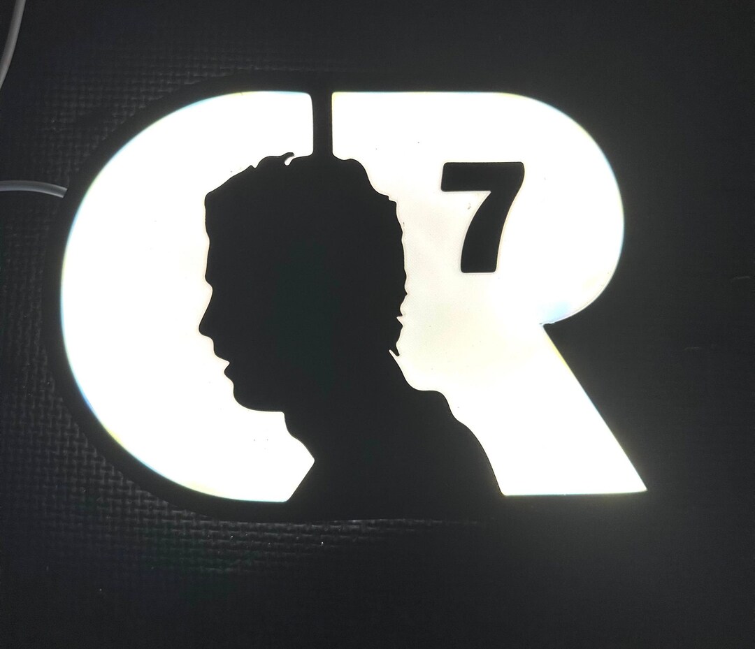 Cristiano Ronaldo CR7 Led Lightbox Sign | Lamp | Room Decoration - Etsy