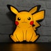 Pikachu Led Lightbox Sign Lamp Pokémon Room Decoration - Etsy Canada
