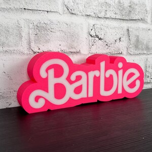 Pink Doll Led Lightbox Sign Lamp Room Decoration - Etsy