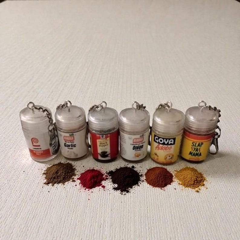Travel Mini Seasoning Spices Keychains- - Etsy