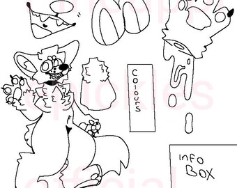 Furry Base Reference Sheet - Etsy