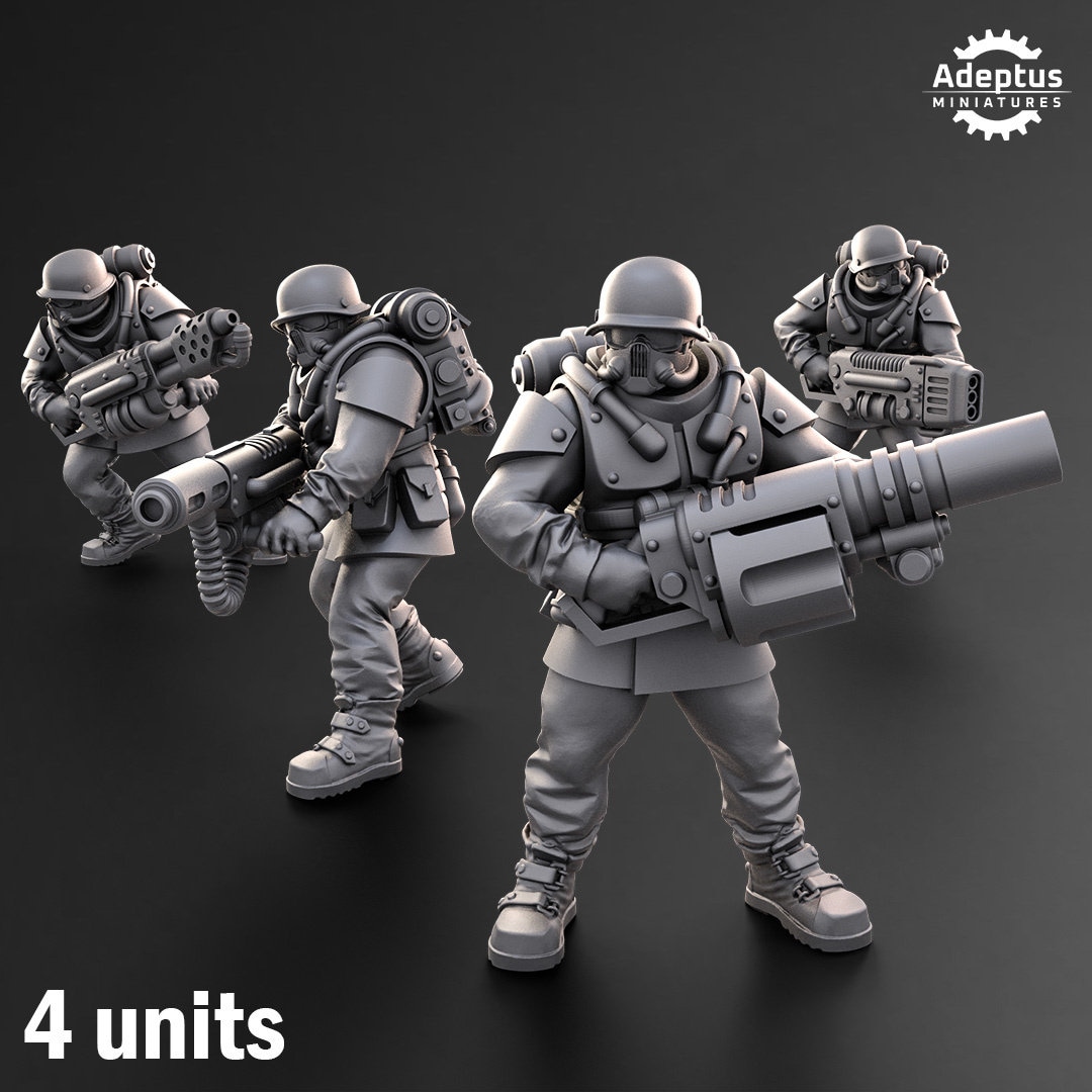 Koelner Regiment Special Weapons 4 Man Squad Imperial Guard - Etsy