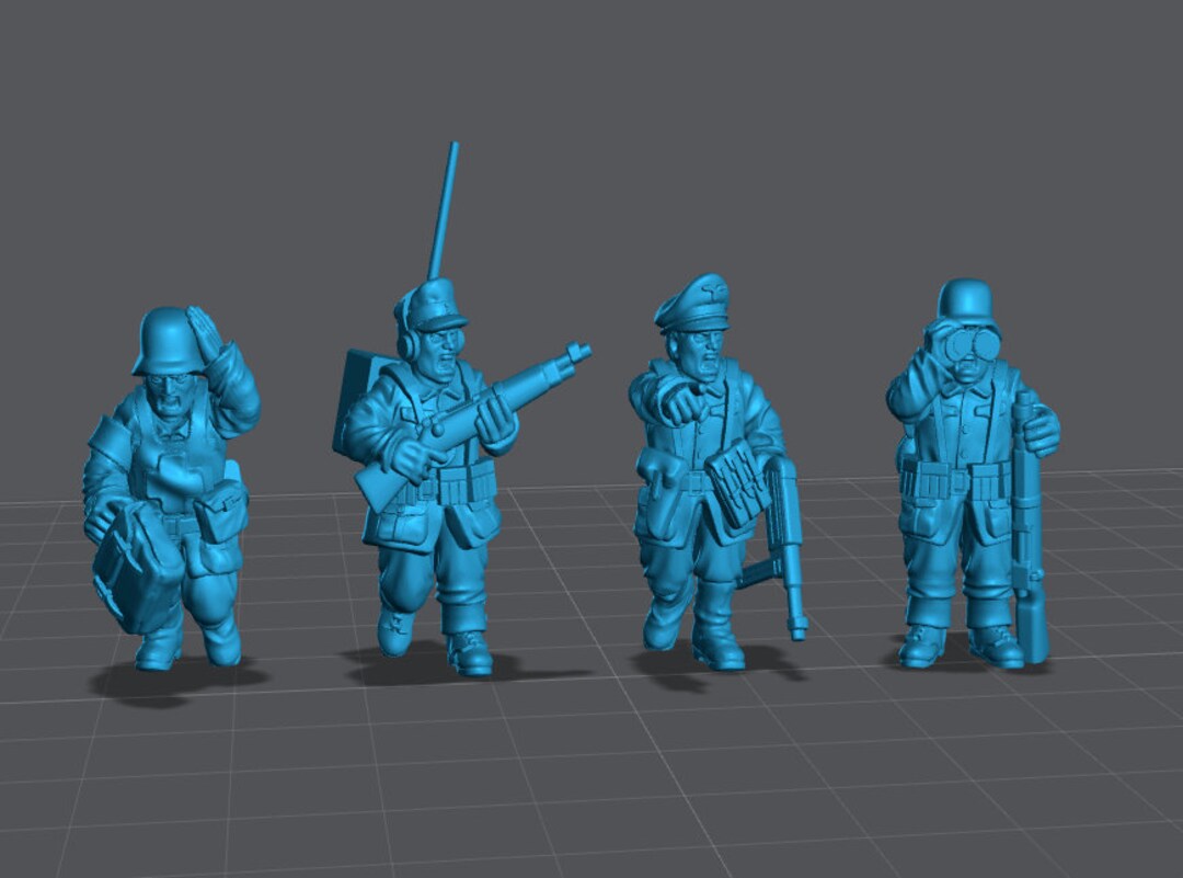 WW2 German HQ #3 28mm Miniature - Etsy