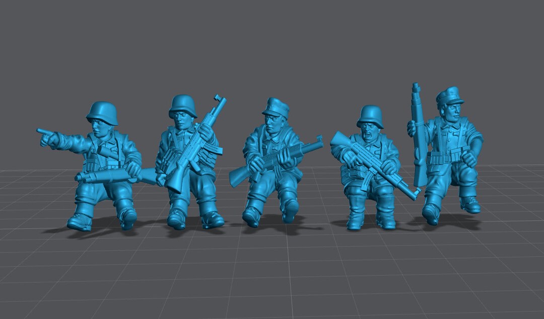 WW2 Germany Tank Riders 28mm Miniatures - Etsy