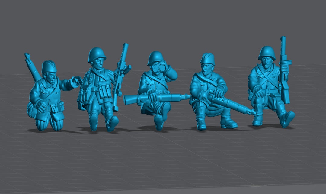 WW2 Russia Tank Riders 28mm Miniatures - Etsy