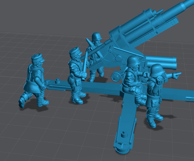 WW2 German Flak 88 Cannon 28mm Miniature - Etsy