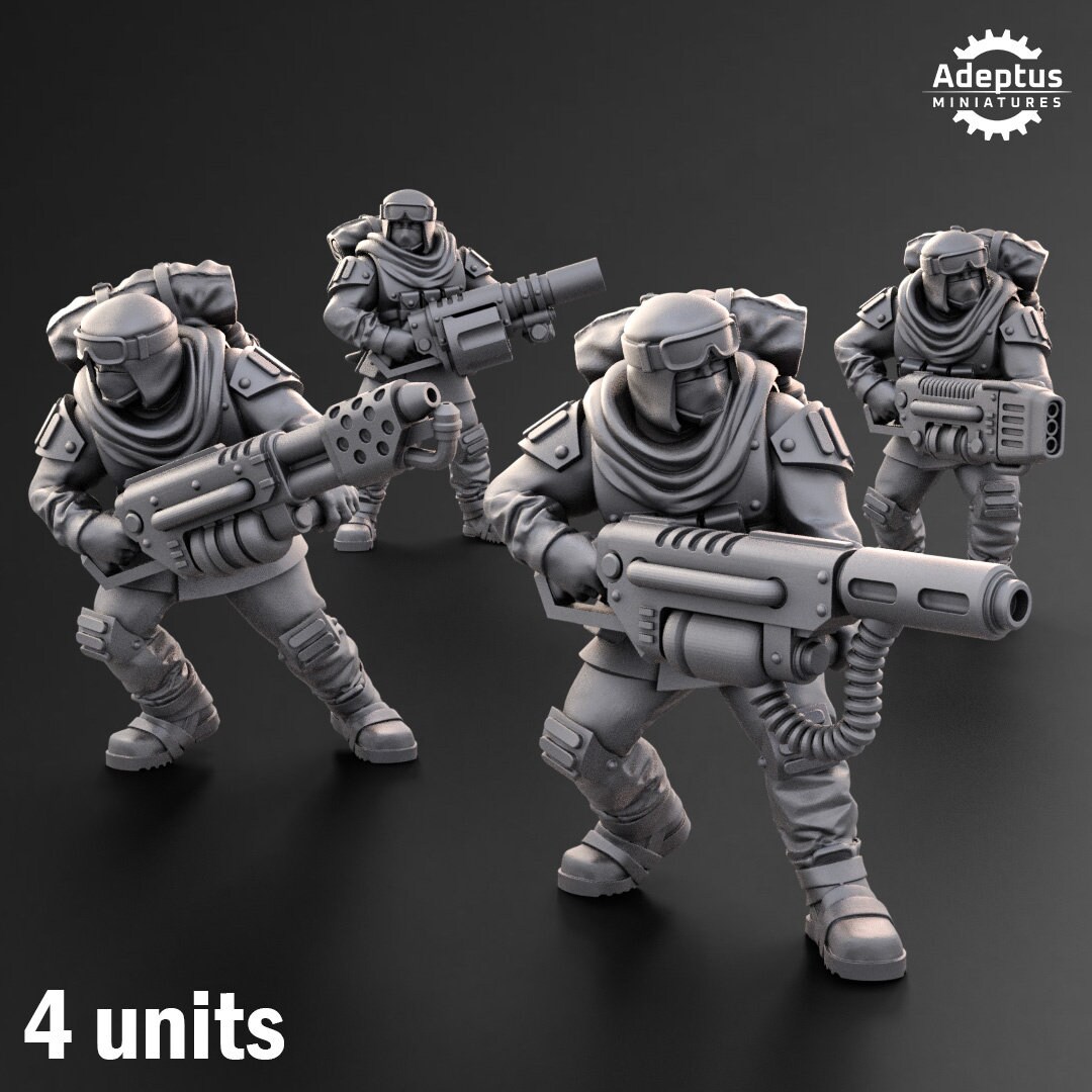 Khaleeth Regiment | Special Weapons | 4 Man Squad | Imperial Guard - Etsy