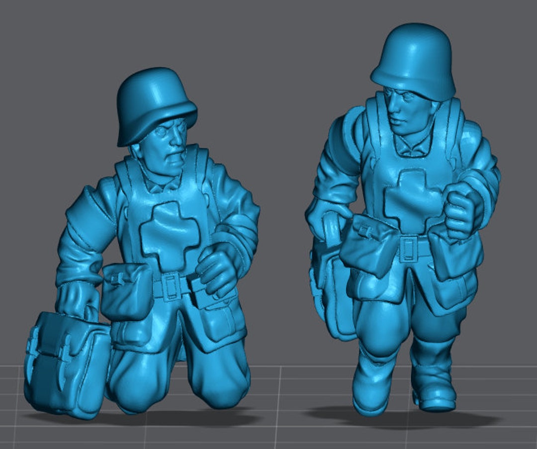 WW2 Germany Medic Team 28mm Miniature - Etsy
