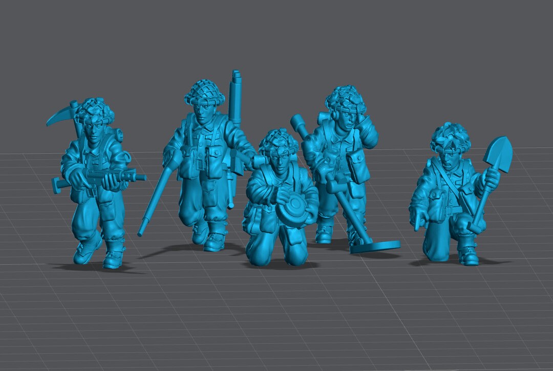 WW2 United Kingdom Engineers 28mm Miniatures - Etsy