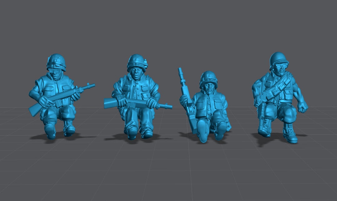 Vietnam US Army Tank Riders 28mm Miniatures - Etsy