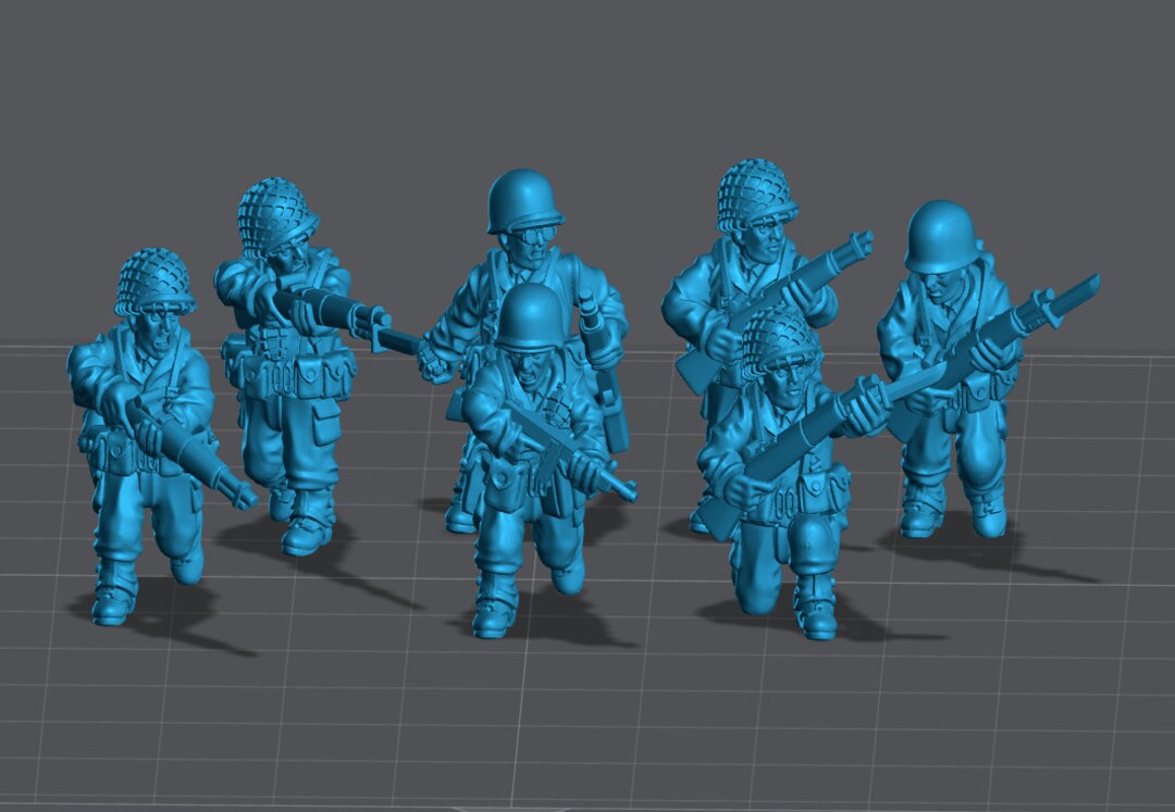WW2 US Army Rifle Squad #2 28mm Miniatures - Etsy