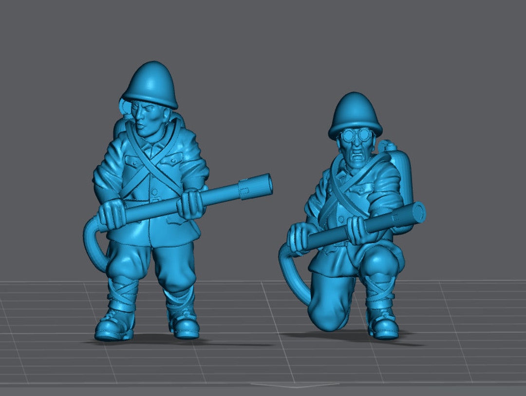 WW2 Japan Flamethrowers 28mm Miniatures - Etsy