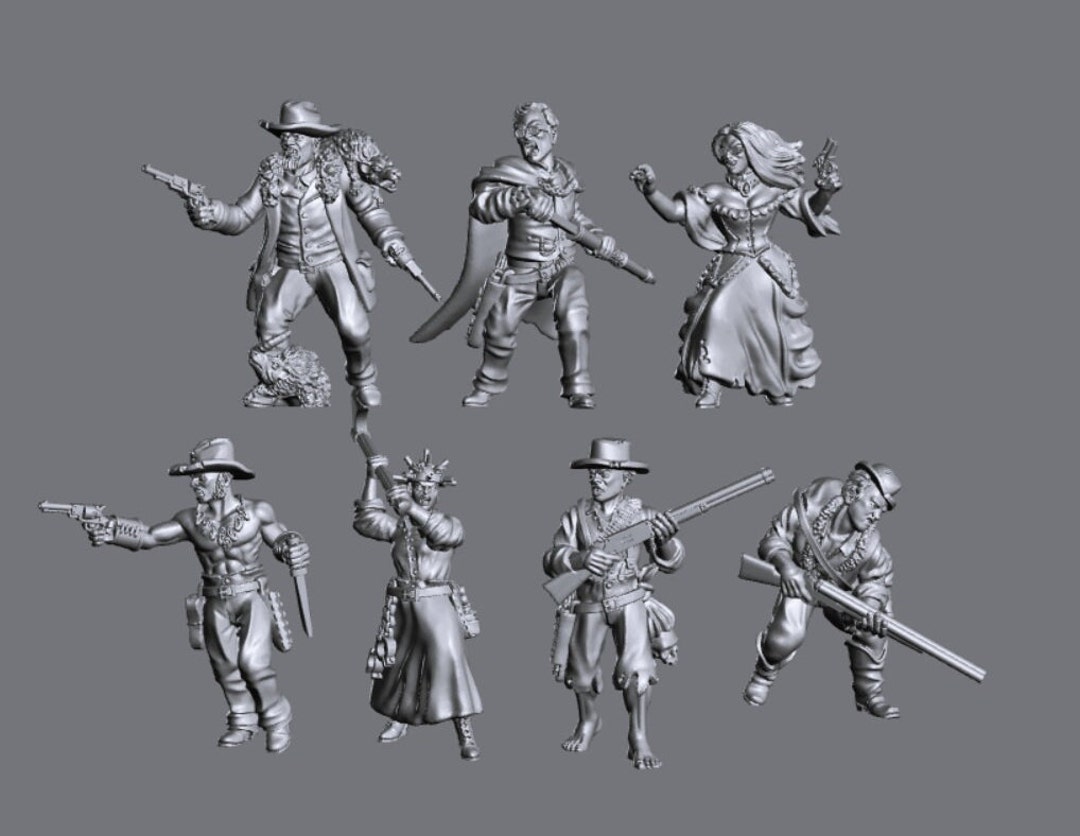Wild West Vampire Gang Miniatures - Etsy