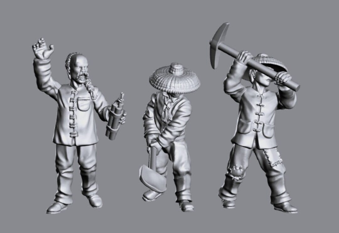 Wild West Rail Workers Miniatures - Etsy