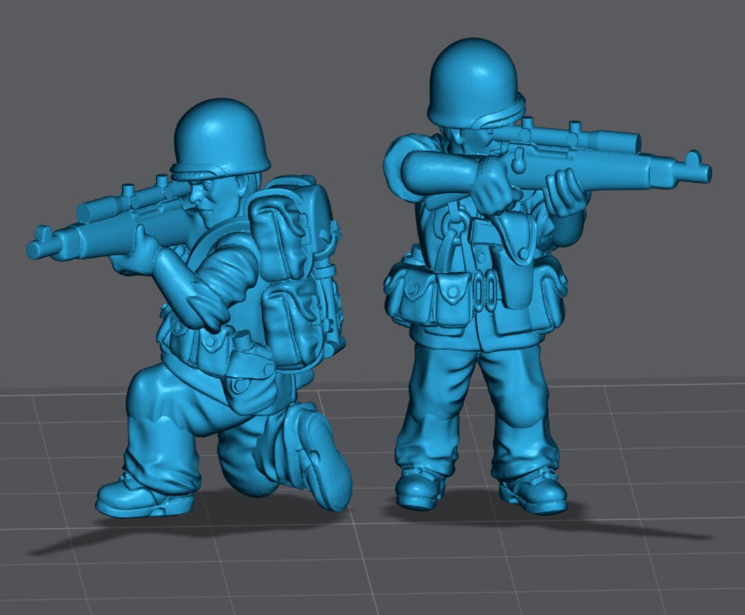 WW2 USMC Snipers 28mm Miniature - Etsy