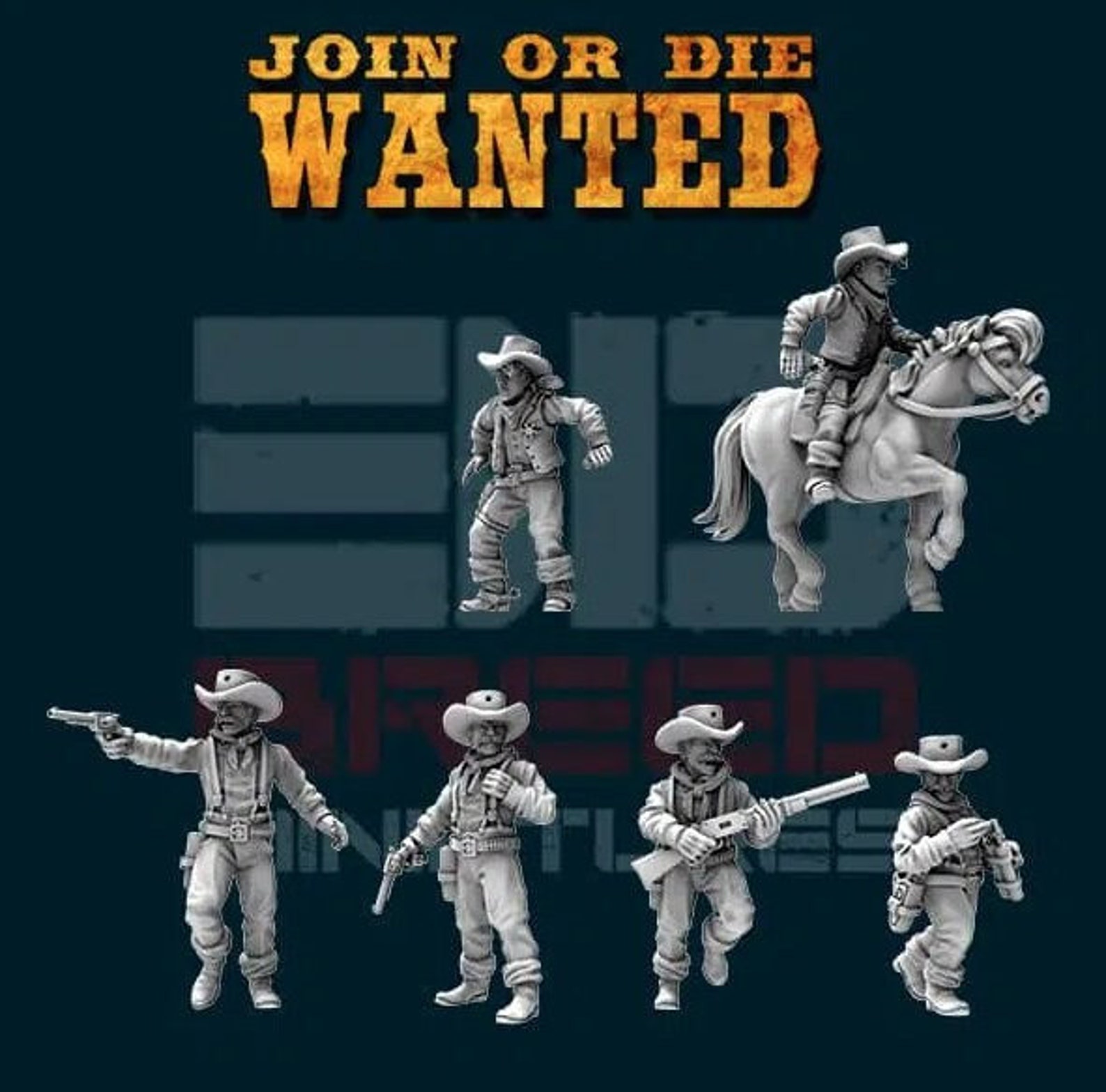 Wild West Sheriff Fortuna and the Dalton Gang Miniatures - Etsy