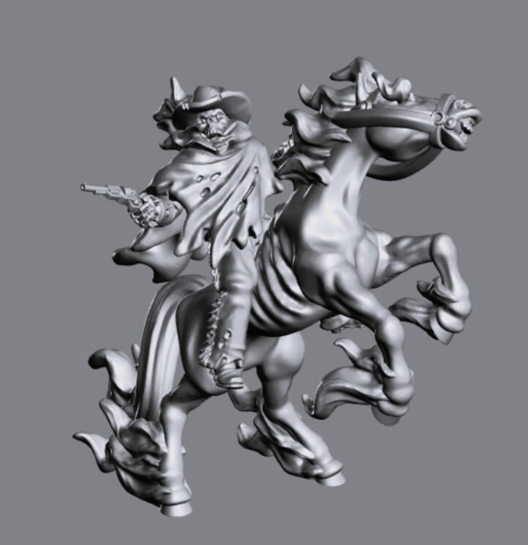 Wild West Ghost Rider Miniatures - Etsy