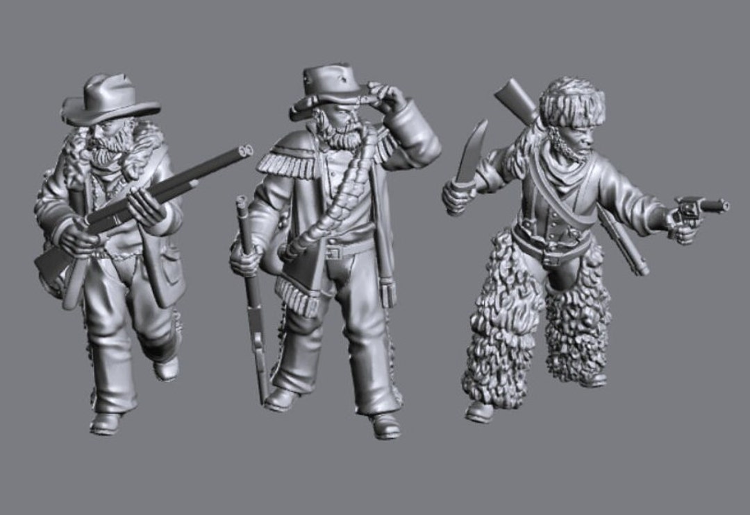 Wild West Trappers Miniatures - Etsy