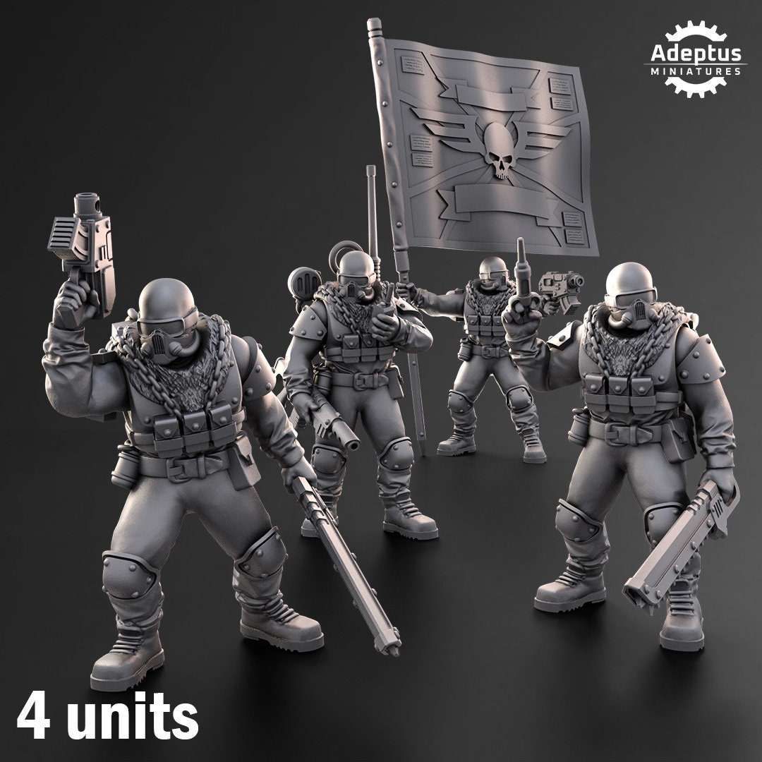 Spectre Regiment | Command Squad | 4 Man Squad | Imperial Guard - Etsy