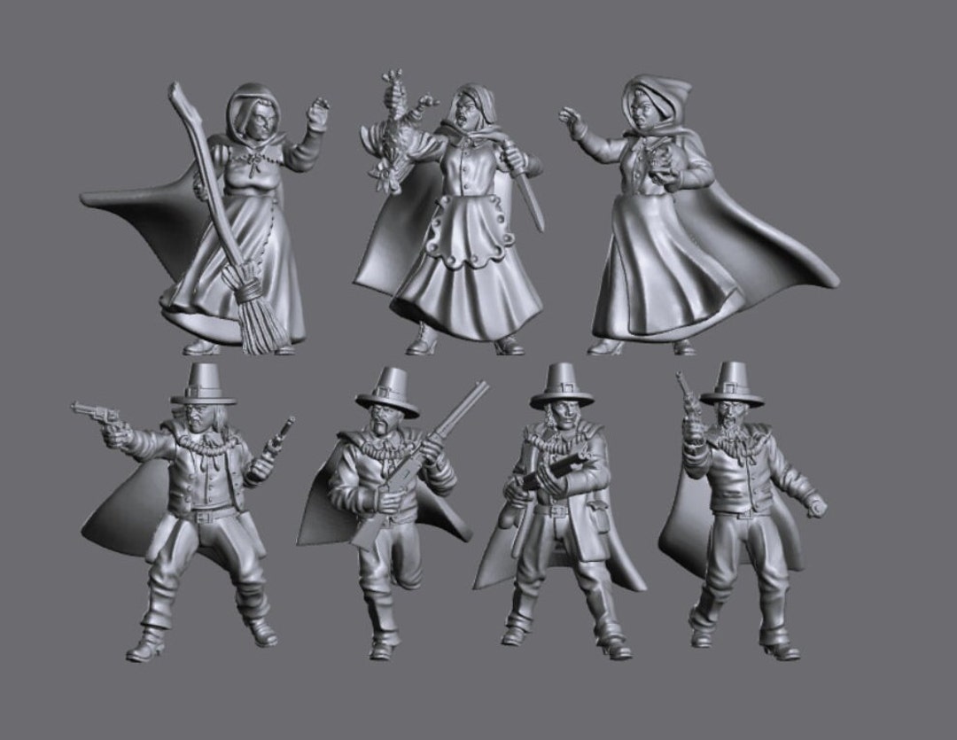 Wild West Salem Gang Miniatures - Etsy