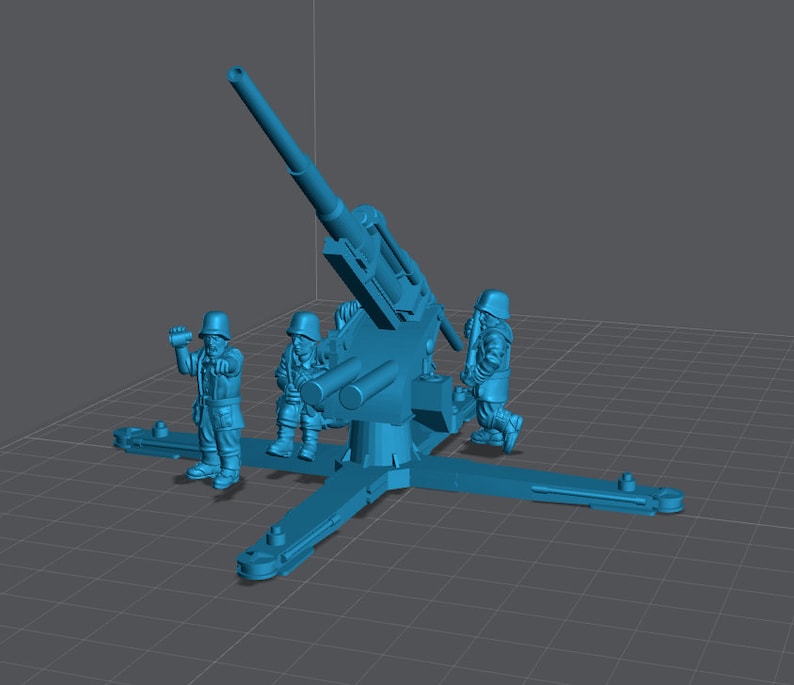WW2 German Flak 88 Cannon 28mm Miniature - Etsy