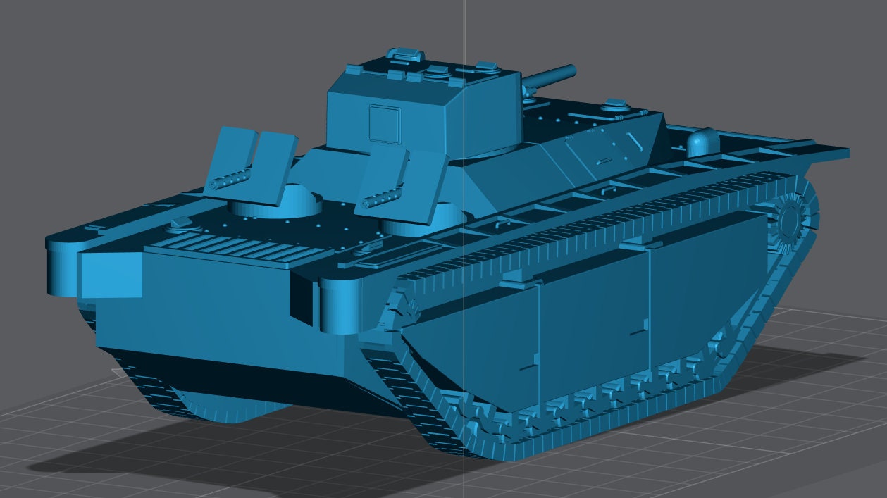 WW2 USMC LVT-A1 Alligator Tank 28mm Miniature - Etsy