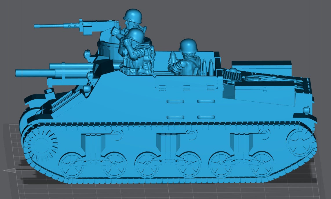 WW2 US Army M7 Priest Tank 28mm Miniature - Etsy