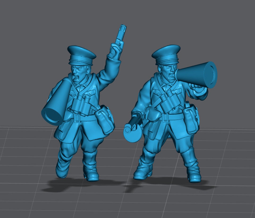 WW2 Russia Commissars 28mm Miniature - Etsy