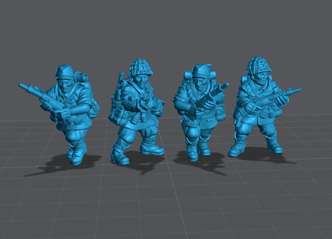 WW2 Japan SMG Gunners 28mm Miniatures - Etsy