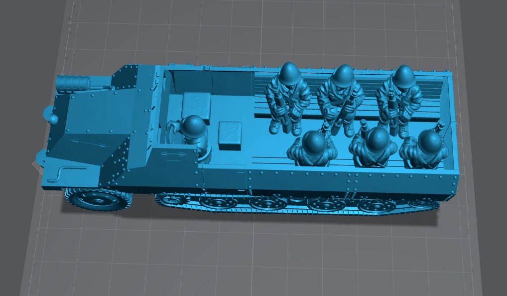 WW2 Japan HO-HA Half-track 28mm Miniatures - Etsy