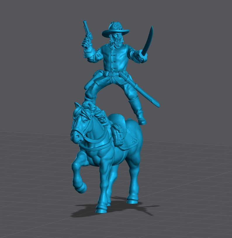 Wild West Union 7th Cavalry on Horseback Miniatures - Etsy