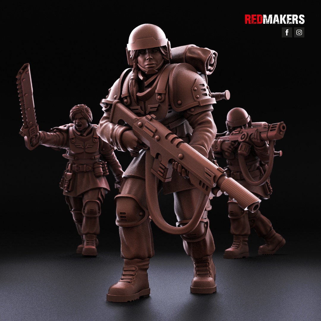 Shock Troops | Female Infantry Squad | Imperial Forces | Wargaming ...