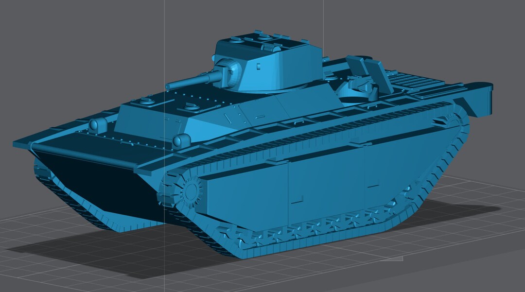 WW2 USMC LVT-A1 Alligator Tank 28mm Miniature - Etsy