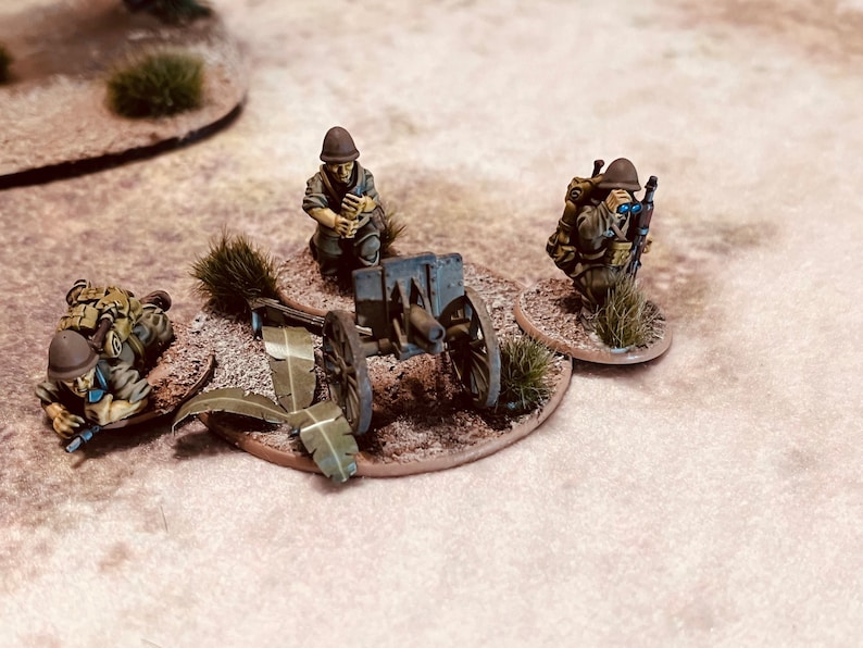 WW2 Japan Medium 70mm Cannon Team 28mm Miniatures - Etsy