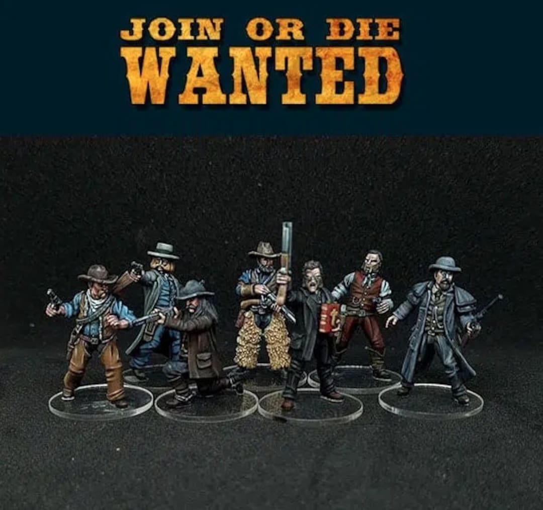 Wild West Bounty Hunters on Foot Miniatures - Etsy