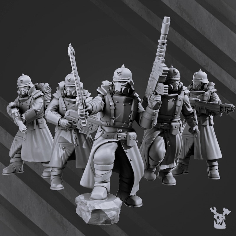 Death Korps of Krieg Miniature - Etsy