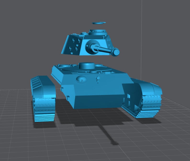 WW2 German King Tiger tiger 2 Tank 28mm Miniature - Etsy