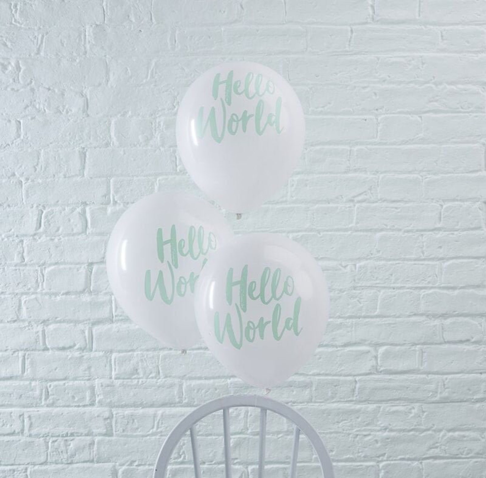 Hello World Baby Shower Balloons Baby Shower Décor Gender - Etsy