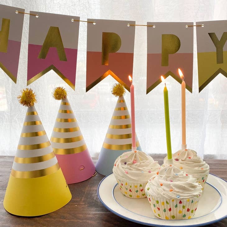 Pastel Rainbow Candles set of 12 Rainbow Birthday Candles Pastel ...