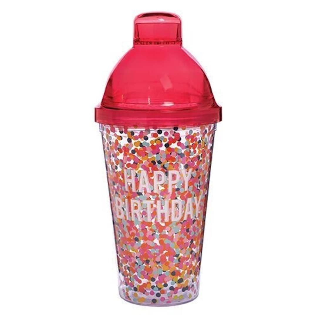Happy Birthday Tumbler - Happy Birthday Shaker/tumbler Set (16 Oz ...