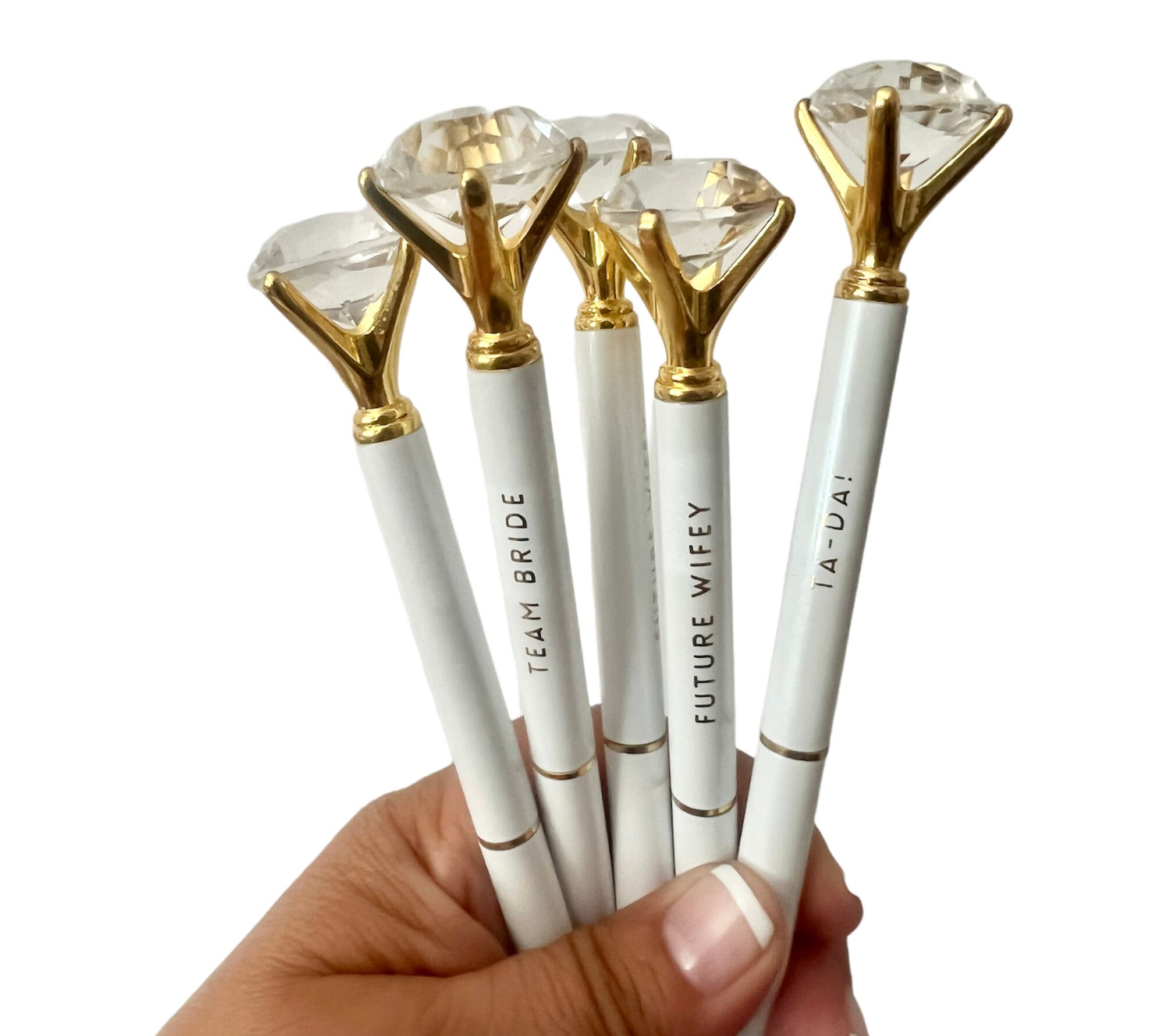 Team Bride Pens - Diamond Pens - Bridal Shower Favors - Bachelorette ...