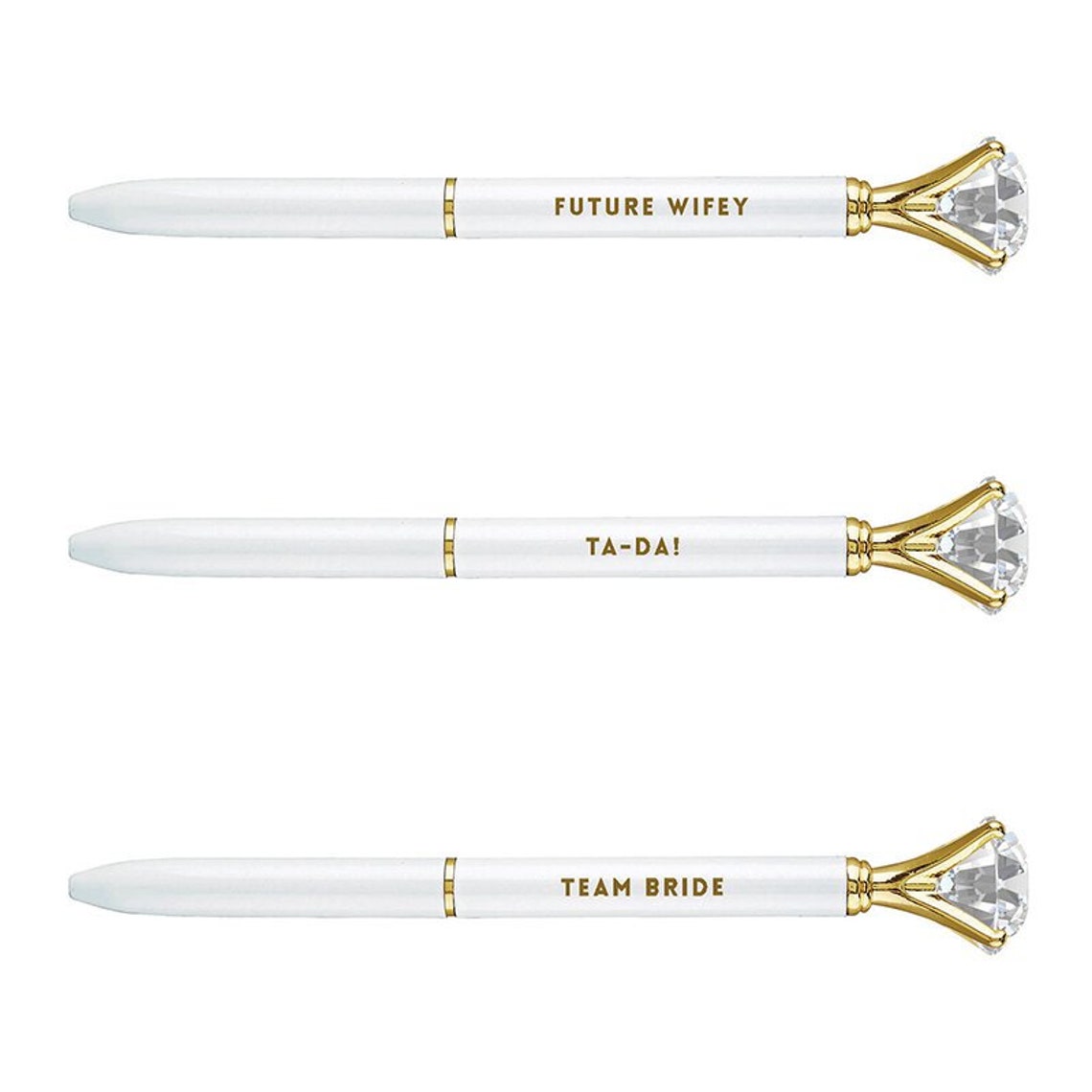 Team Bride Pens Diamond Pens Bridal Shower Favors - Etsy