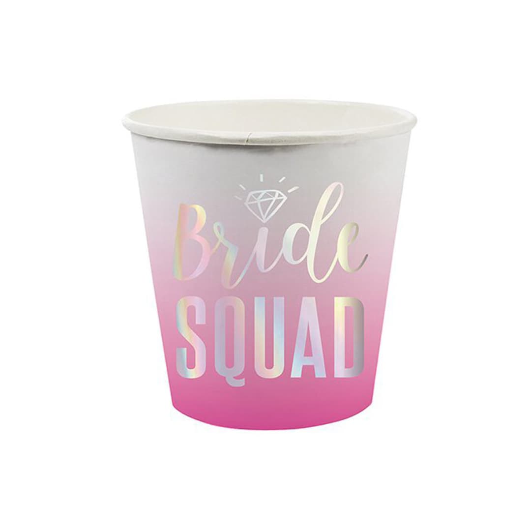 Bride Squad Paper Shot Cups - Bachelorette Party Décor - Bachelorette ...