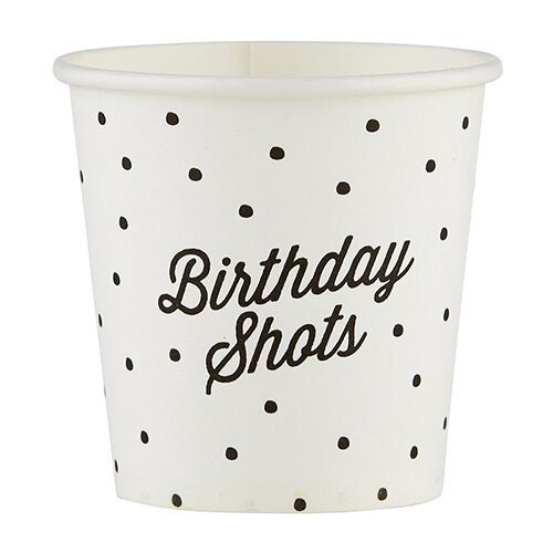 Birthday Paper Shot Cups set of 10 Birthday Party Decor - Etsy